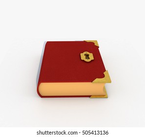 3d Closed Book Render On White Stock Illustration 505413136 | Shutterstock