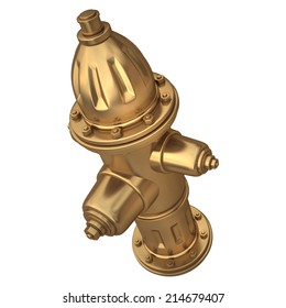 3d Collection Gold Objects Fire Hydrant Stock Illustration 214679407 ...
