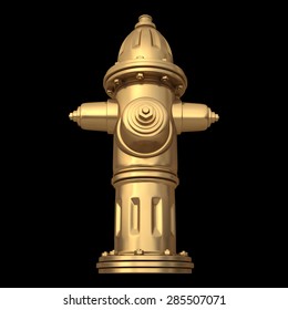 3d Collection Gold Objects Fire Hydrant Stock Illustration 285507071 ...