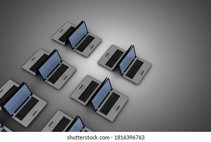 3d Computer Network Concept 3d Illustration Stock Illustration ...
