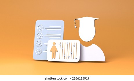 3d Concept Learning Gaining Knowledge 3d Stock Illustration 2166115919 ...