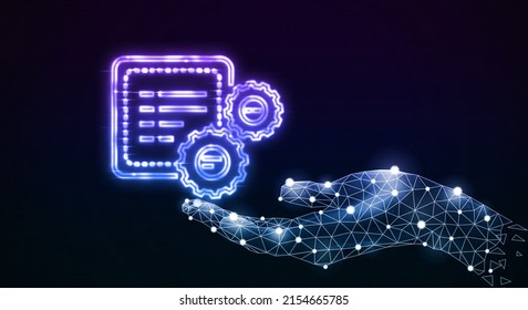 3d Correlation Rules Icon Neon Sign Stock Illustration 2154665785 ...