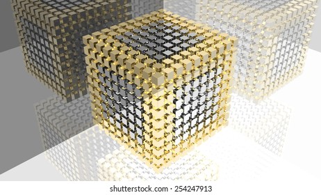 3d Cube Cubes Shiny Stock Illustration 254247913