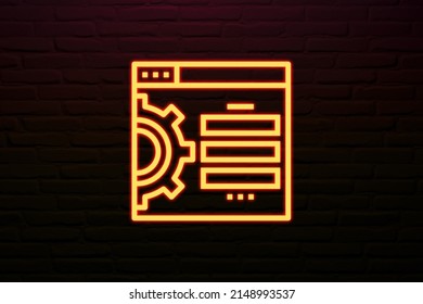 3d Customizable Rules Icon Neon Style Stock Illustration 2148993537 ...