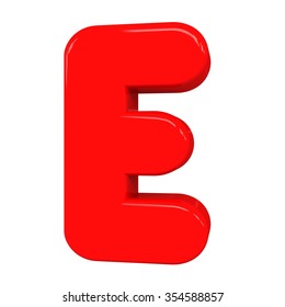 3d Cute Pink Letter E Cartoon 스톡 일러스트 351673196 | Shutterstock