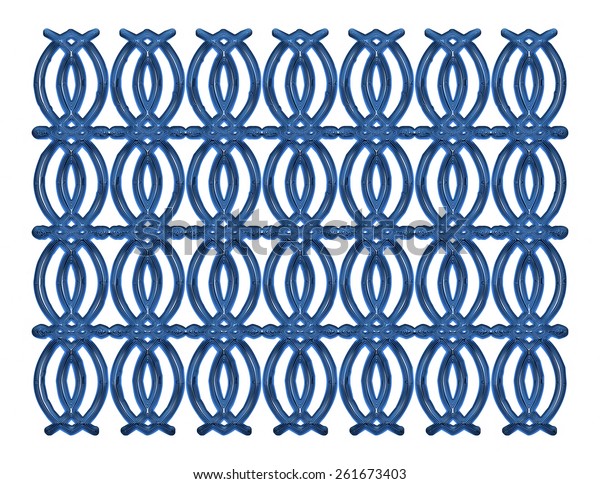 3d Dark Blue Pattern Frame Border Stock Illustration 261673403 ...