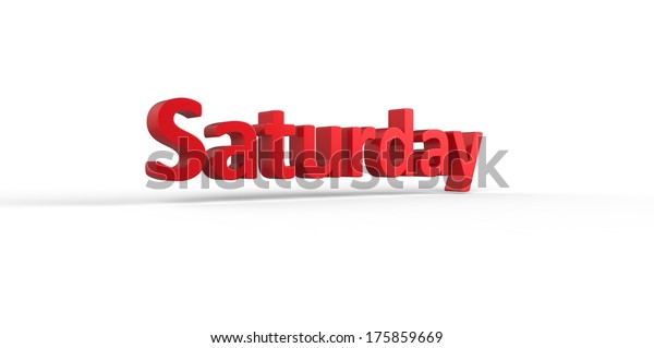 3d Days Week Text Stock Illustration 175859669 | Shutterstock
