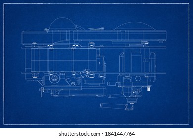 3d Design Motorcycle Engine Exploded View Stock Illustration 1841447764 ...