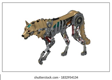 3d Design Robot Wolf Stock Illustration 1832954134 | Shutterstock