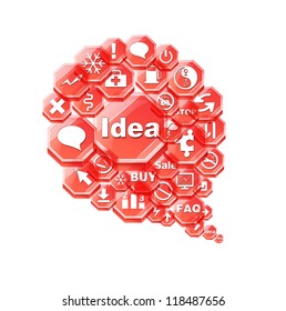 3d Dialogue Button Stock Illustration 118487656 | Shutterstock