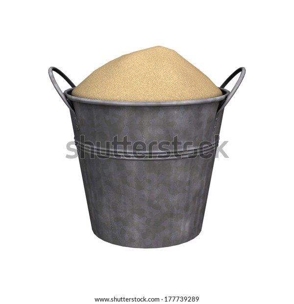 3d Digital Render Pail Full Sand: ภาพประกอบสต็อก 177739289 | Shutterstock