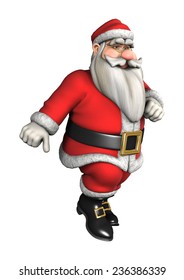 3d Digital Render Running Santa Ready Stock Illustration 236386339 ...