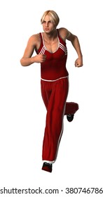 3d Digital Render Young Man Running: ilustración de stock 380746786 ...