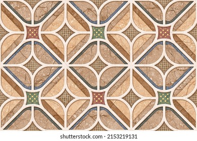 3d Digital Wall Tile Decor Home Stock Illustration 2153219131 ...