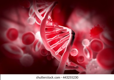 3d Dna Structure Stock Illustration 443255230 | Shutterstock