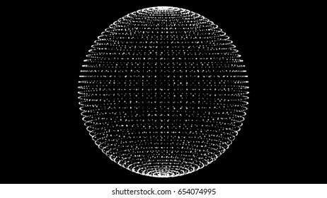 3d Dot Globe Illustration Stock Illustration 654074995 | Shutterstock
