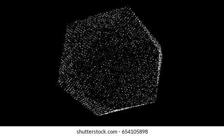 3d Dot Object Illustration Stock Illustration 654105898 | Shutterstock