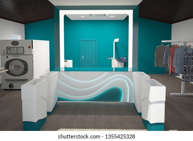 3d Dry Cleaning Render Stock Illustration 1355425328 | Shutterstock