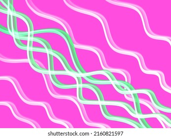 3d Effect Abstract Background Green Pink Stock Illustration 2160821597 ...
