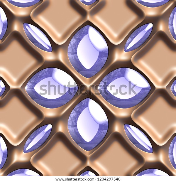 3d Effect Seamless Background Wallpaper Decoration Stock Illustration ...
