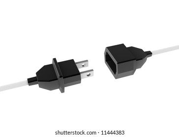 3d Electric Cable Connection Plug Socket Stock Illustration 11444383 ...