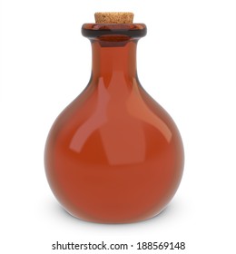 3d Empty Amber Potion Flask On Stock Illustration 188569148 | Shutterstock