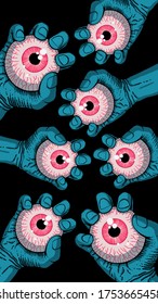 3d Eyes Gradient Color Wallpapers Hd Stock Illustration 1753665458 ...