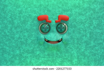 3d Faces Render Emote Image Smiling Stock Illustration 2201277153 ...