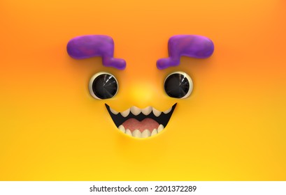 3d Faces Render Emote Image Happy Stock Illustration 2201372289 ...