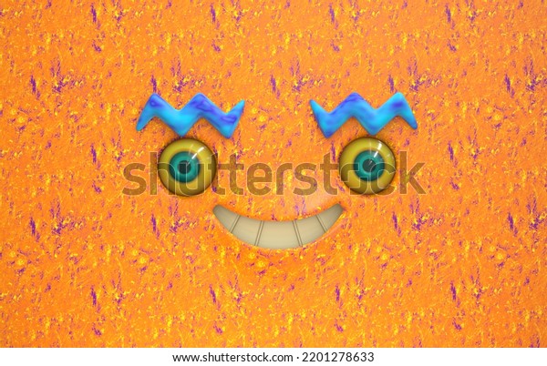 3d Faces Render Emote Image Mischievous Stock Illustration 2201278633 ...
