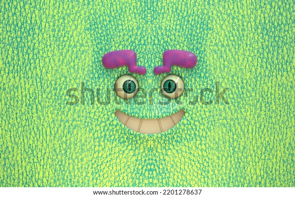 3d Faces Render Emote Image Mischievous Stock Illustration 2201278637 ...