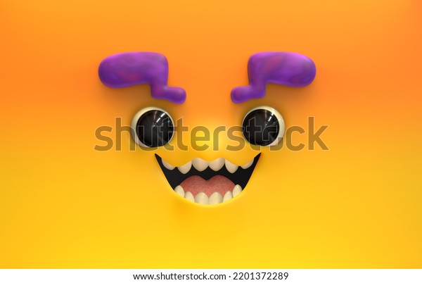 3d Faces Render Emote Image Happy Stock Illustration 2201372289 ...