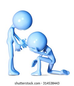 3d Figures Help 스톡 일러스트 314545013 | Shutterstock