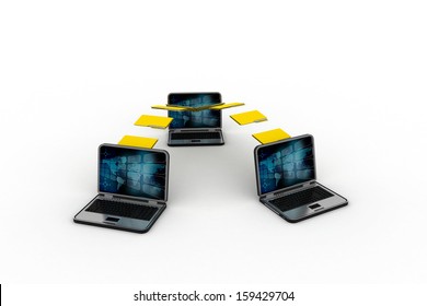 3d File Sharing Concept Stock Illustration 159429704 | Shutterstock