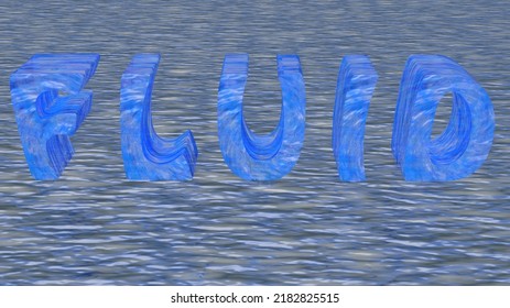 3d Fluid Text Render Set Against Stock Illustration 2182825515 ...