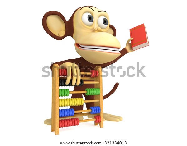 3d Funny Monkey Abacus Book 3d Stock Illustration 321334013 | Shutterstock