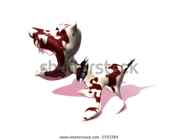 3d Generated Agressive Dog Stock Illustration 1592384 | Shutterstock