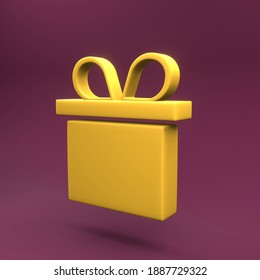3d Gift Box Icon 3d Rendering Stock Illustration 1887729322 | Shutterstock