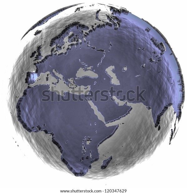 3d Globe Elements This Image Furnished Stock Illustration 120347629 ...