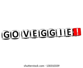 3d Go Veggie Button Click Here Stock Illustration 130310339 | Shutterstock