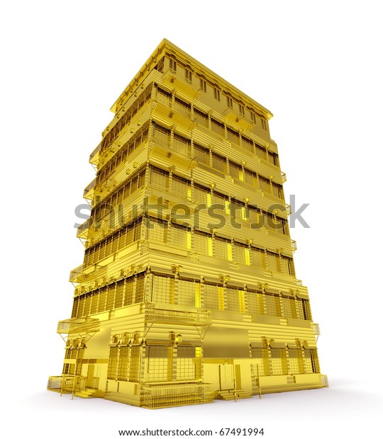 3d Golden Building Stock Illustration 67491994 | Shutterstock