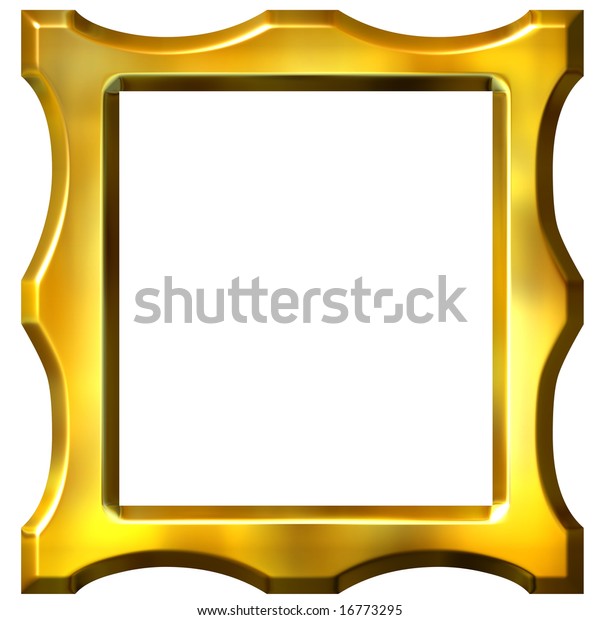 3d Golden Frame Stock Illustration 16773295 | Shutterstock