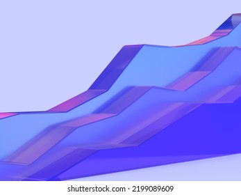3d Graph Chart Colorful Separated Section Stock Illustration 2199089609 ...