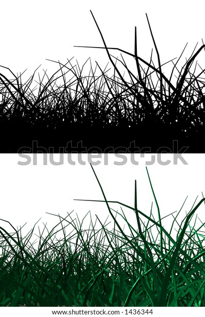 3d Grass Alpha Mask Stock Illustration 1436344 | Shutterstock