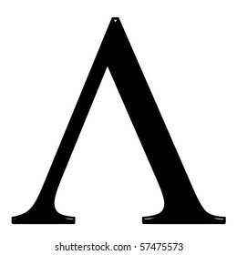 Lambda Greek Letter Icon Lambda Symbol Stock Vector (Royalty Free) 437871037