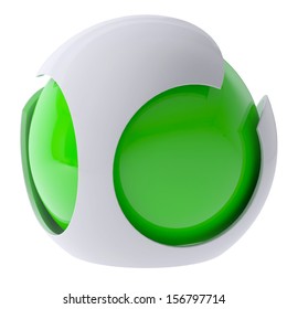 3d Green Abstract Sphere 3d Render 스톡 일러스트 156797714 | Shutterstock