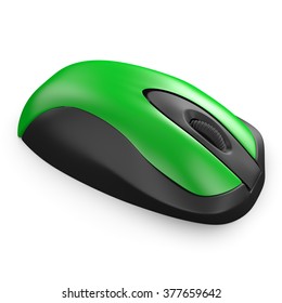 3d Green Computer Mouse Isolated On Stock Illustration 377659642 ...