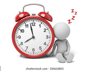 3d Guy Clock Stock Illustration 334610855 | Shutterstock