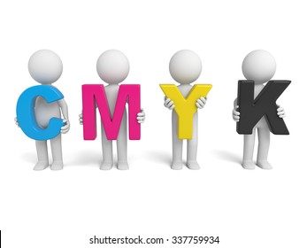 3d Guy Cmyk Mode Stock Illustration 337759934 | Shutterstock