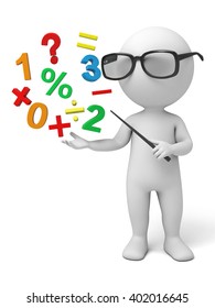 1,298 Mathematics teacher 3d Images, Stock Photos & Vectors | Shutterstock
